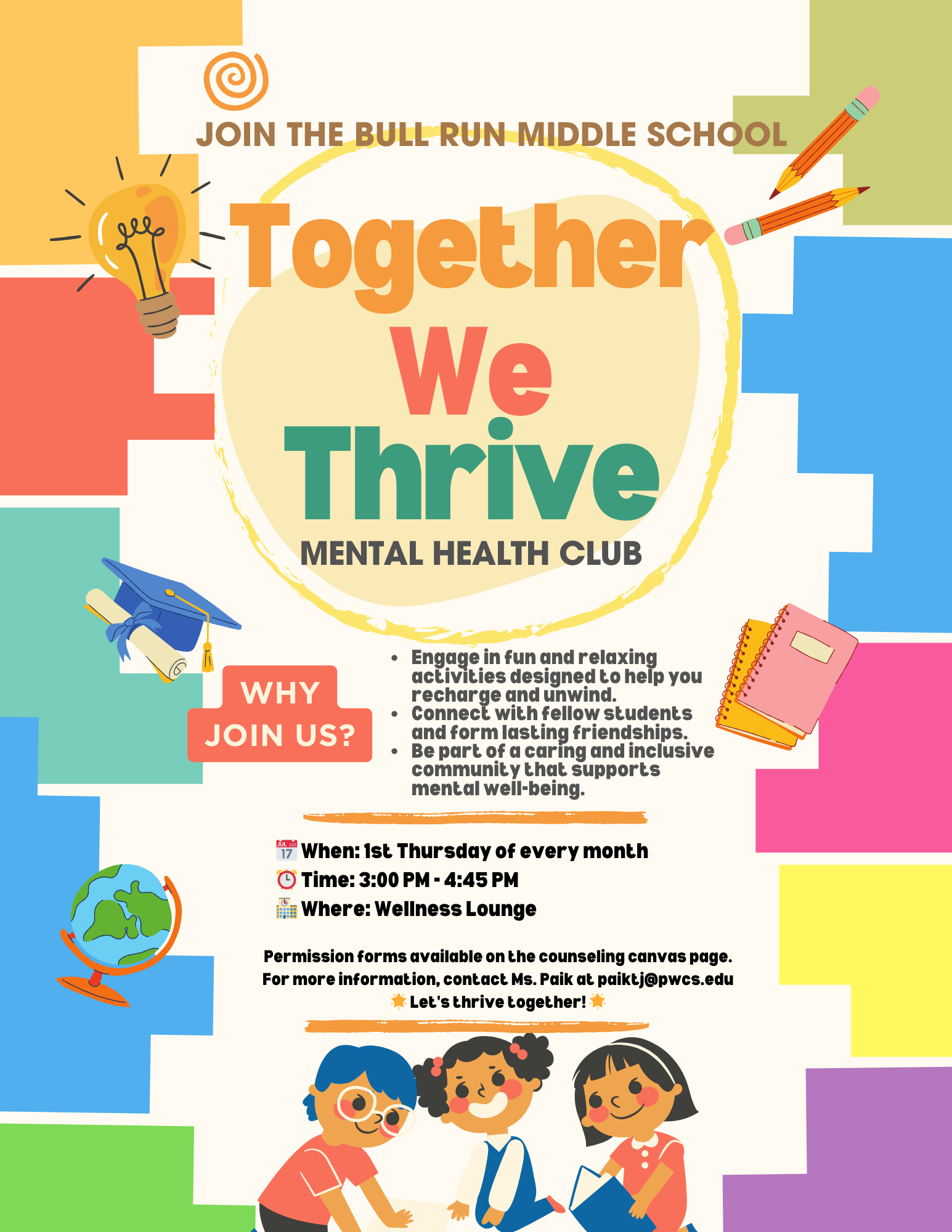 Together We Thrive Mental Health Club - Paik and Ware - Bull Run Middle ...