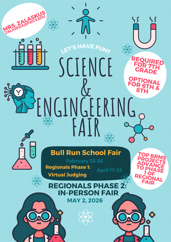 Science Fair ~ Mrs. Zalaskus - Bull Run Middle School